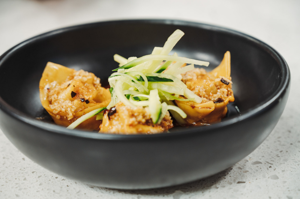 Louie Lui's Red Chili Oil Wontons | Accessible Media Inc.